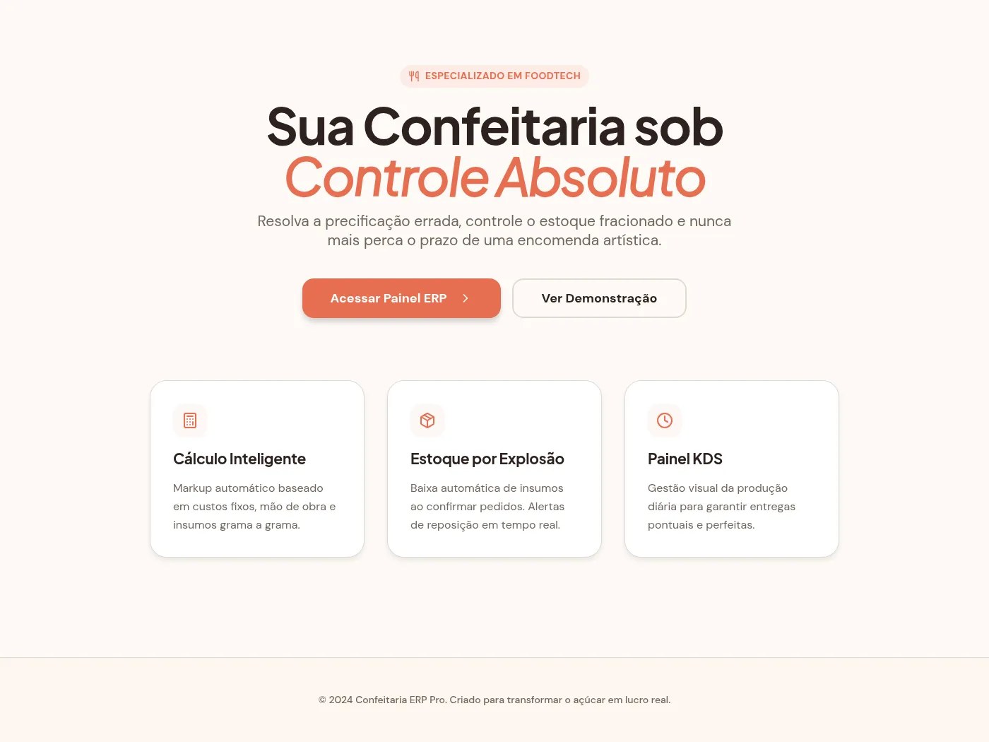 Confeitaria ERP Pro