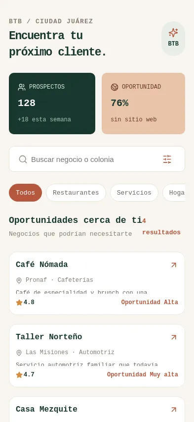 BTB Clientes Web MX