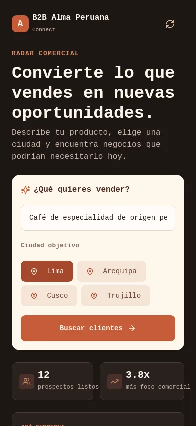 B2B Alma Peruana Connect