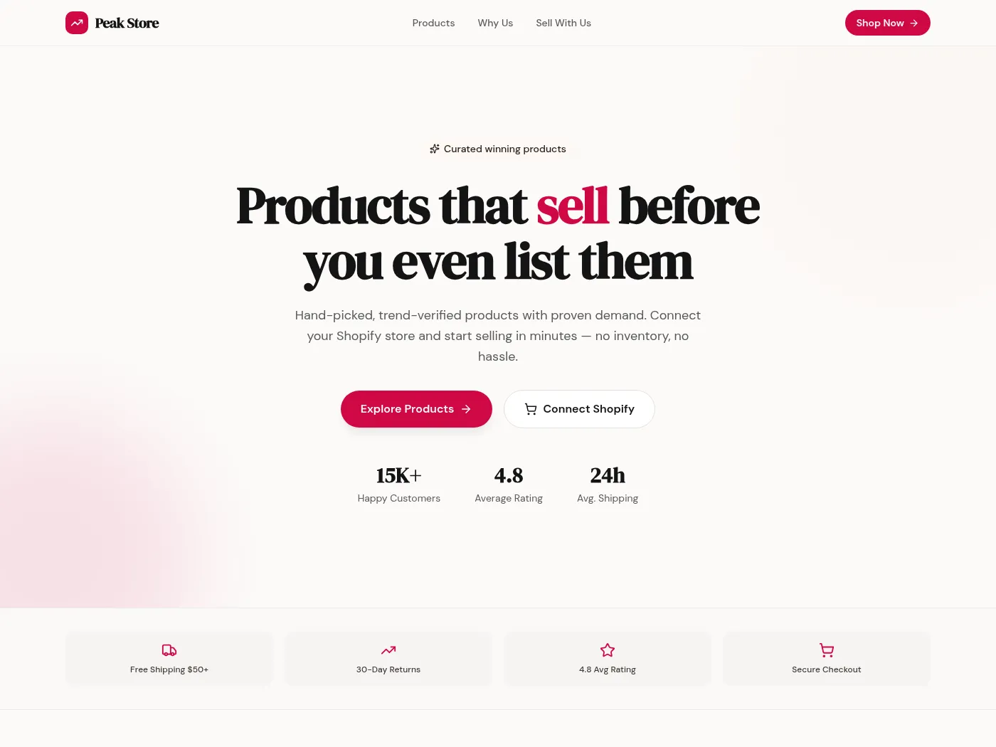 Winning Shopify Storefront