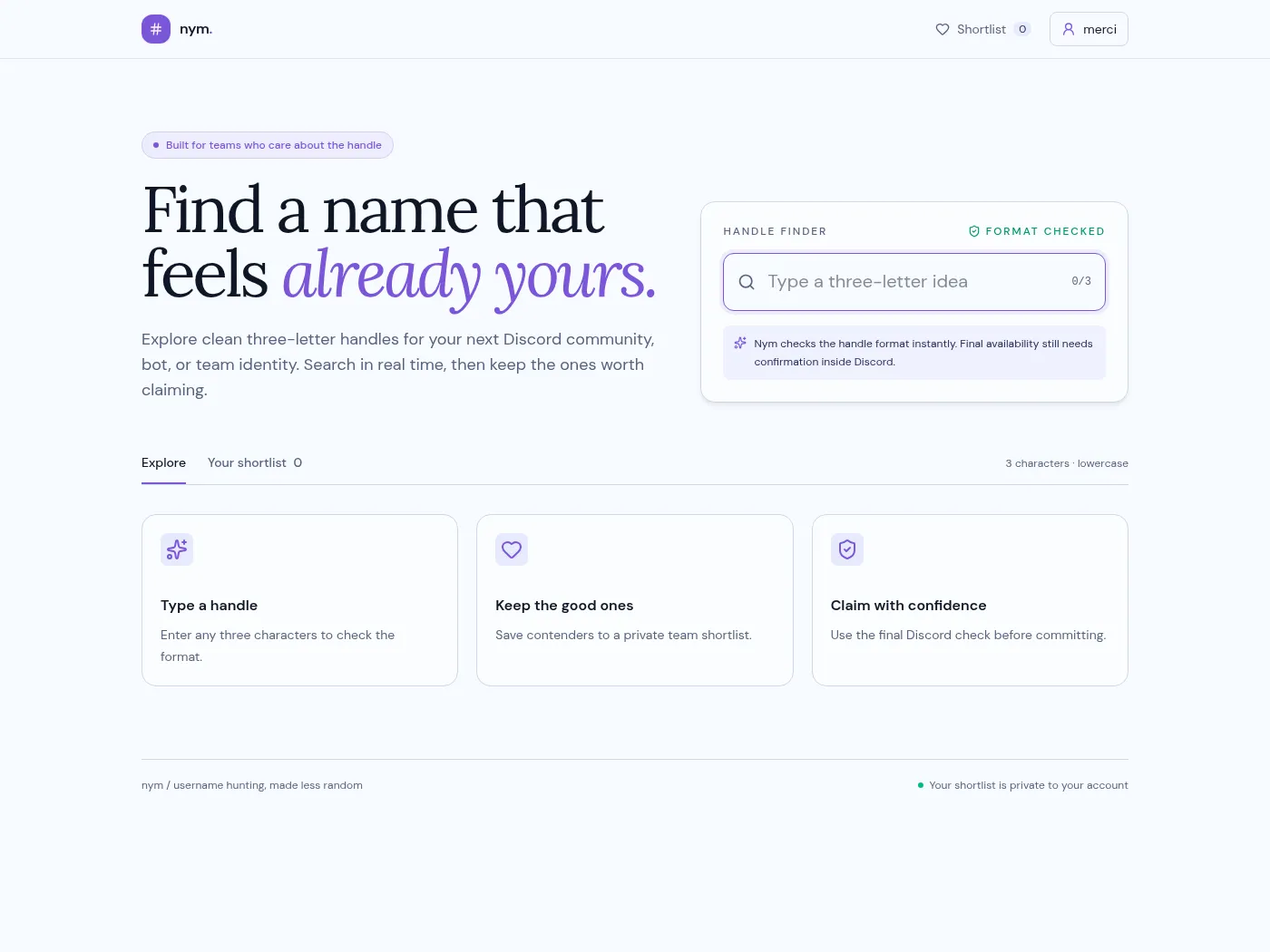 Discord Name Finder