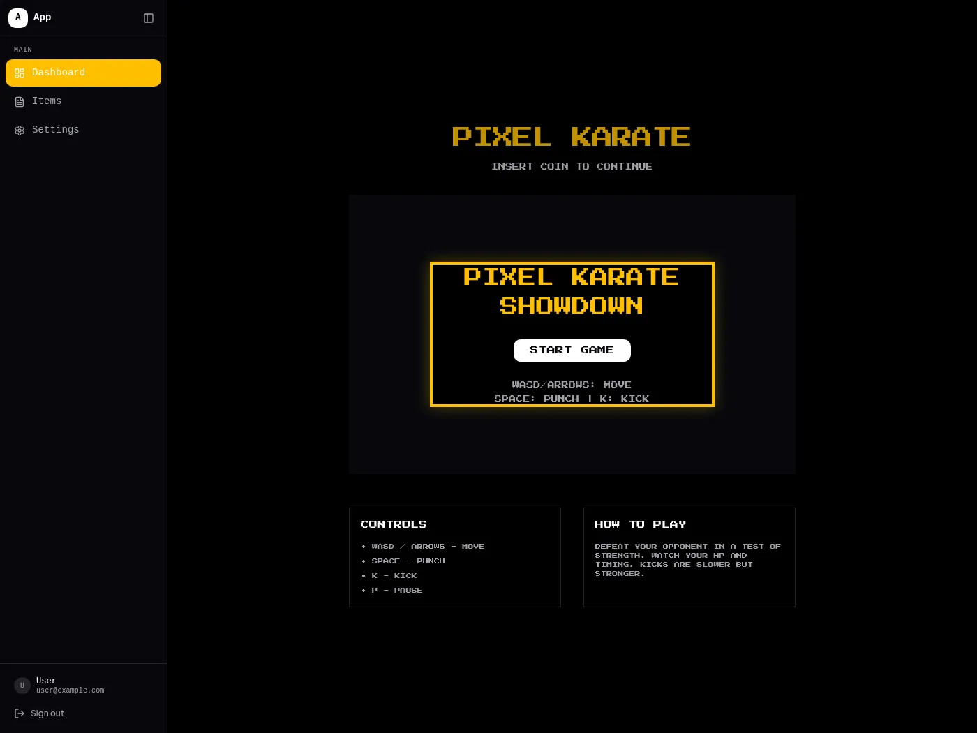 Pixel Karate Showdown