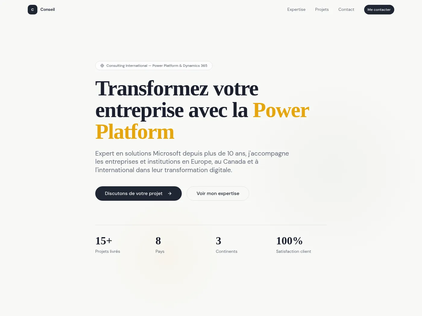 PowerPlatform Consulting Site
