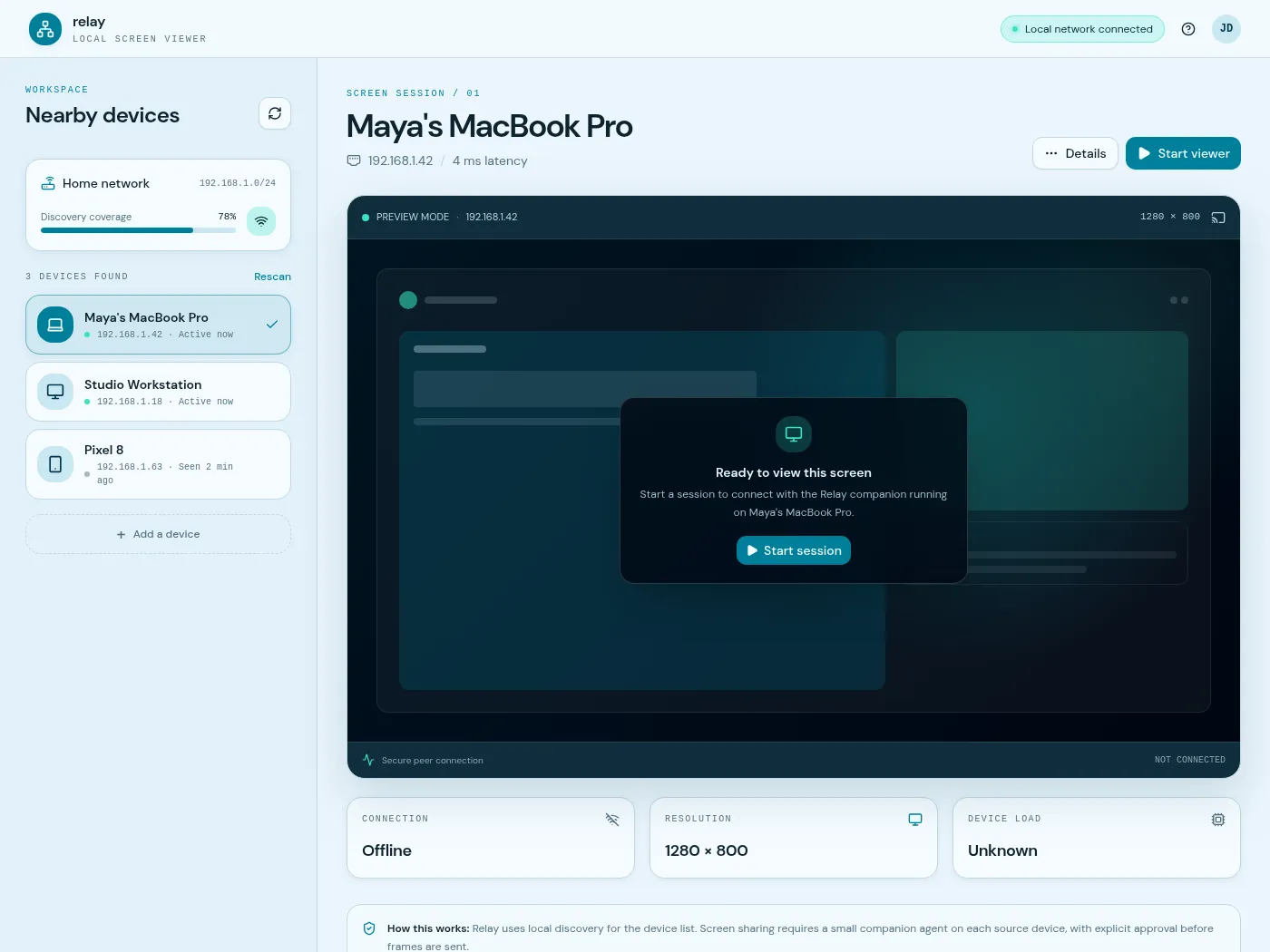 Network Screen Viewer