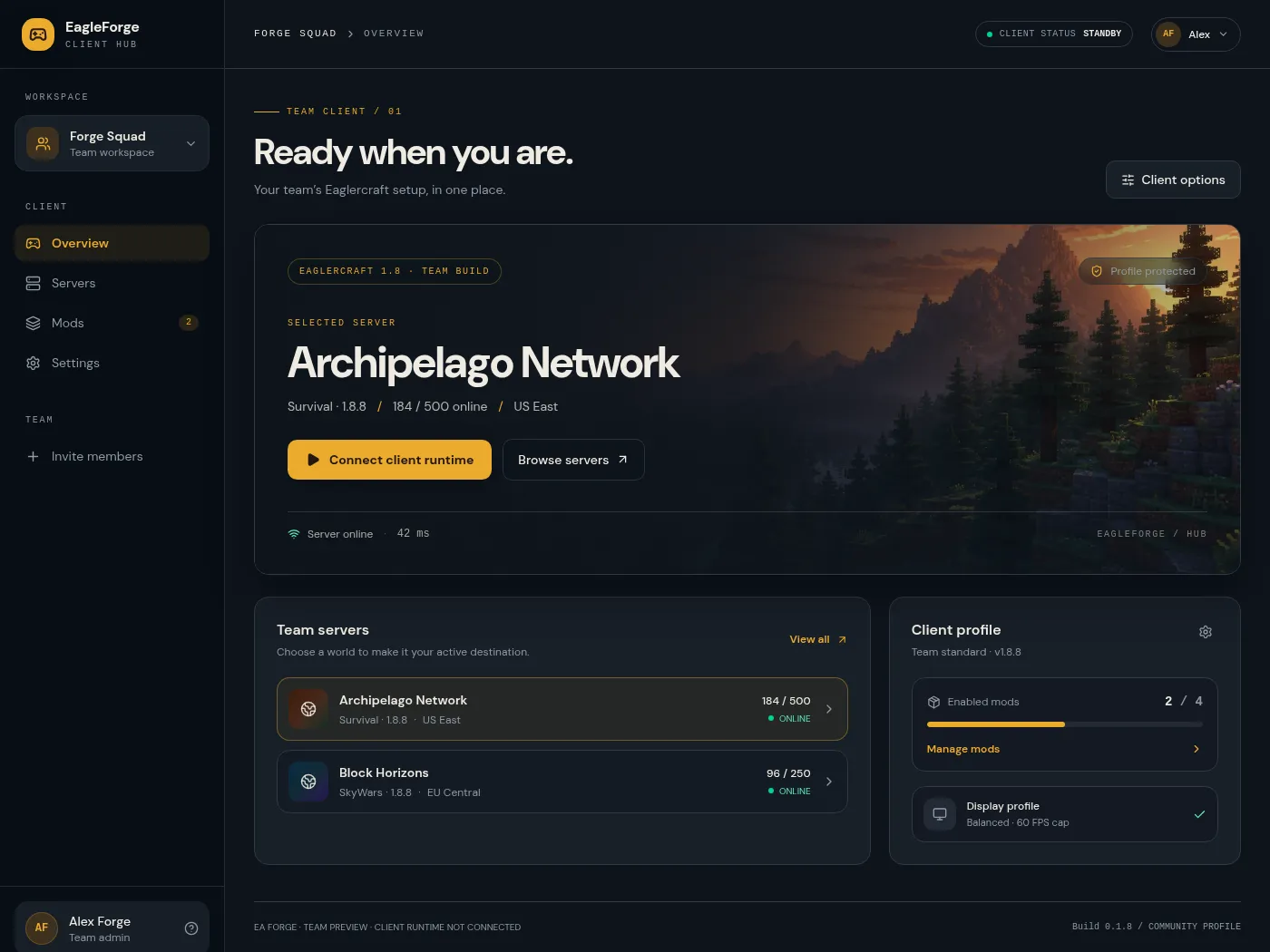 Eaglercraft Pro Web Client
