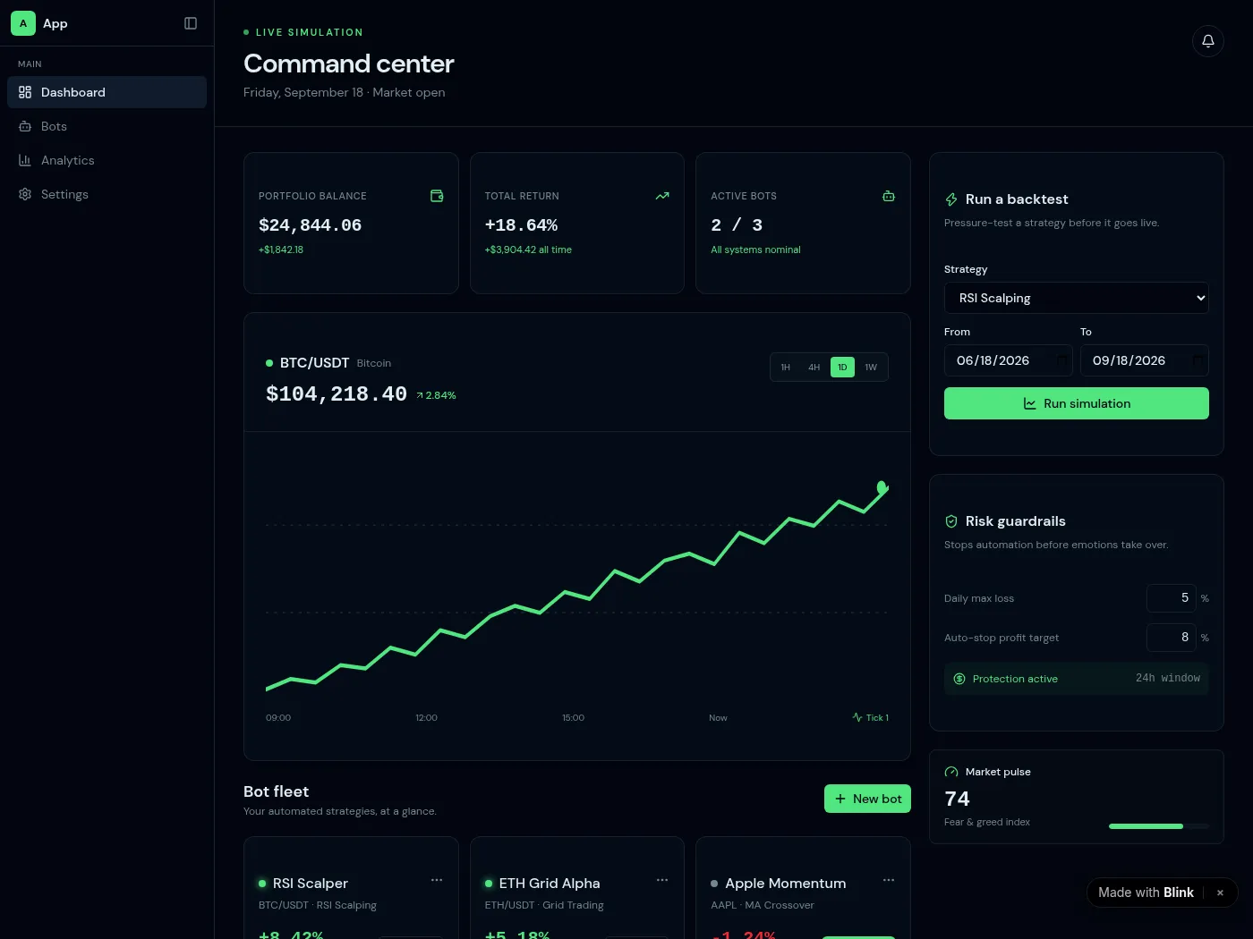 TradeBot Dashboard