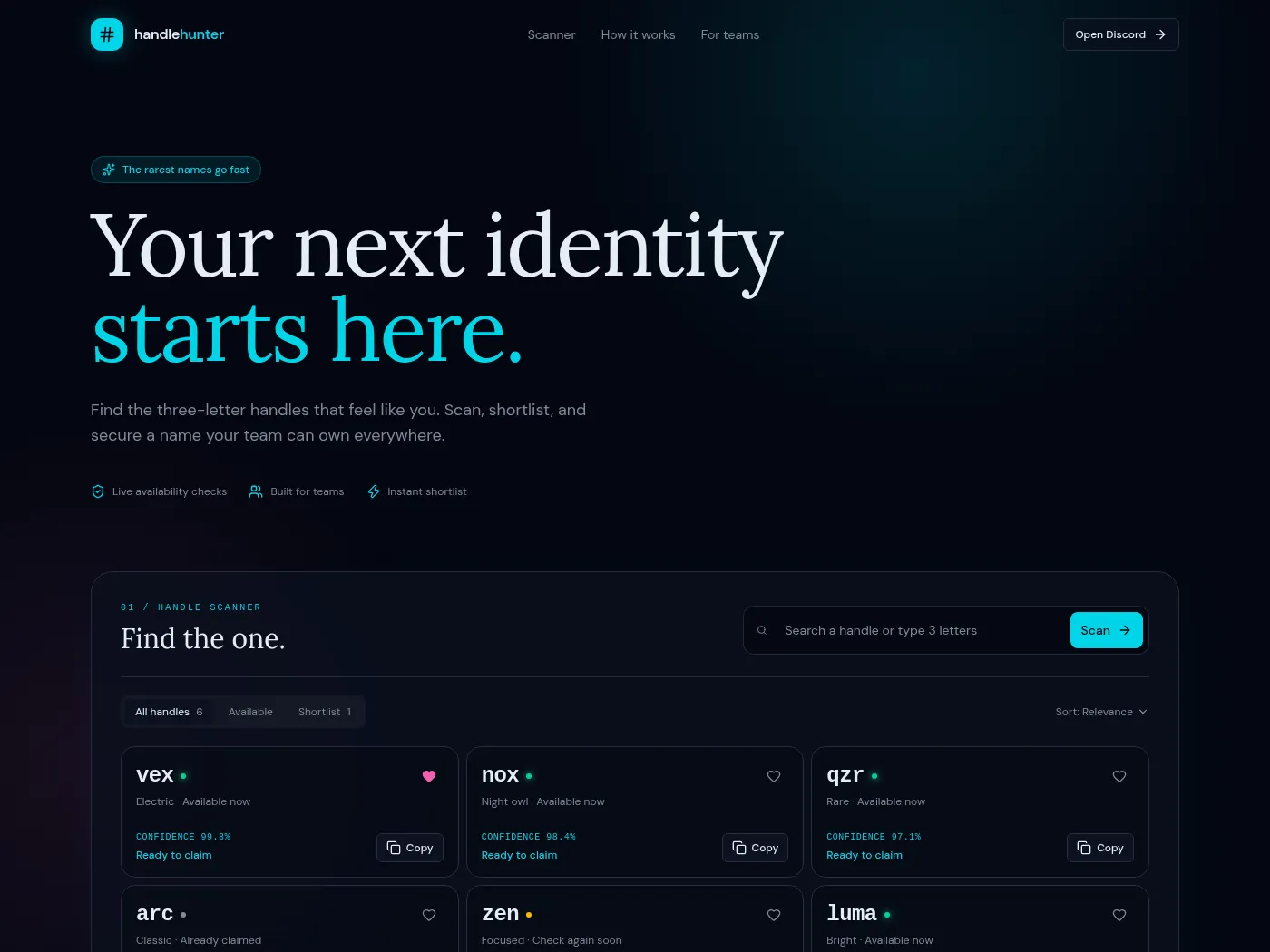Discord Handle Hunter