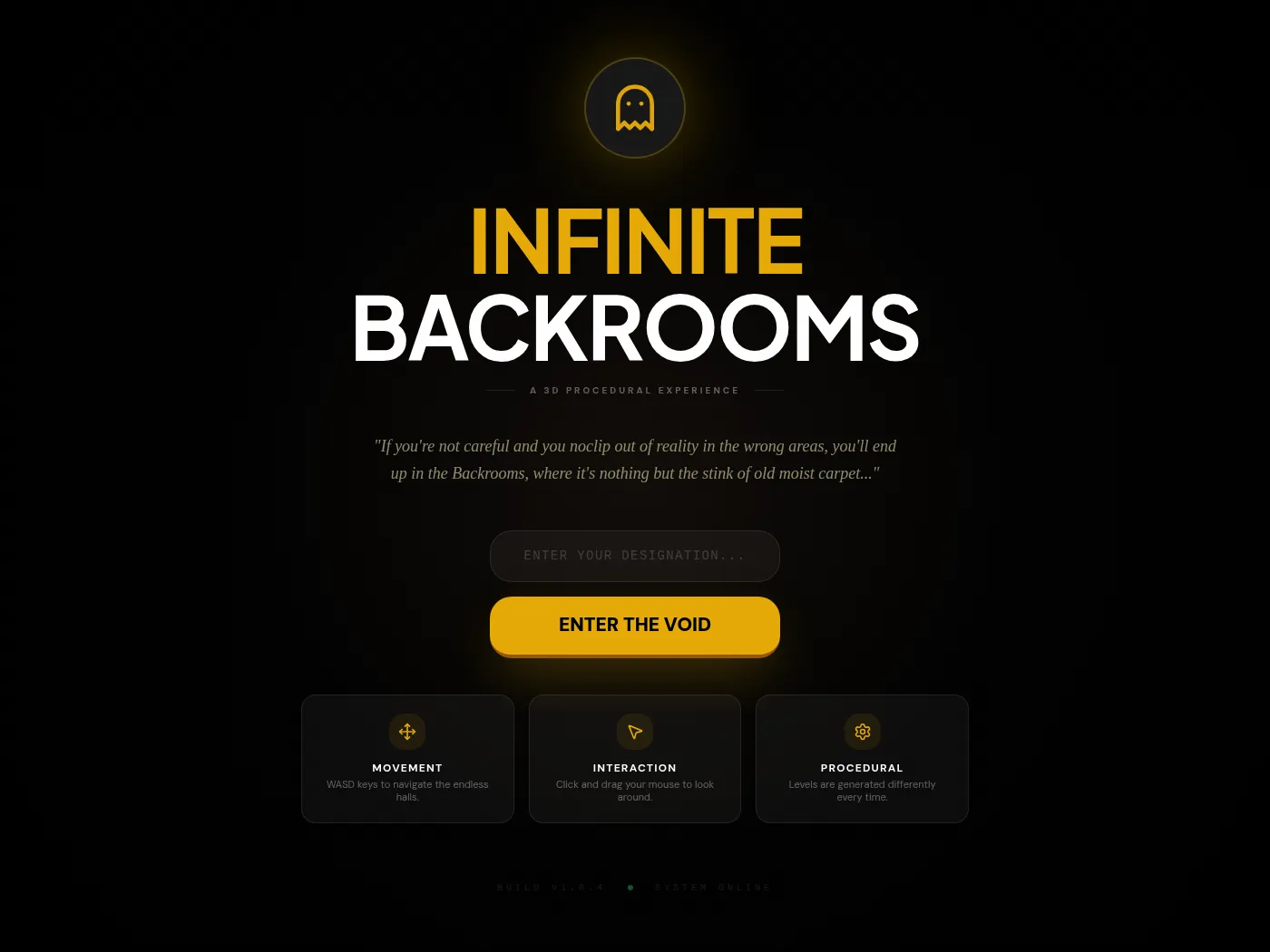 Infinite Backrooms 3D