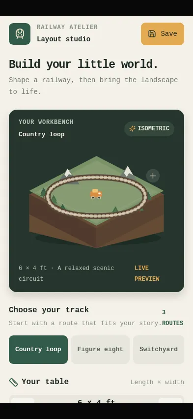 3D Train Layout Builder