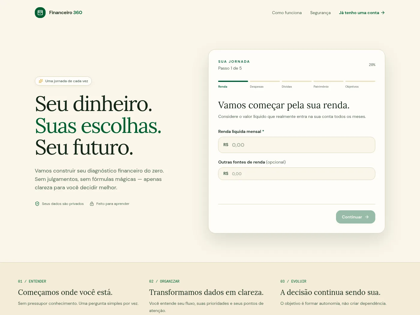 Financeiro 360: Educação e Planejamento