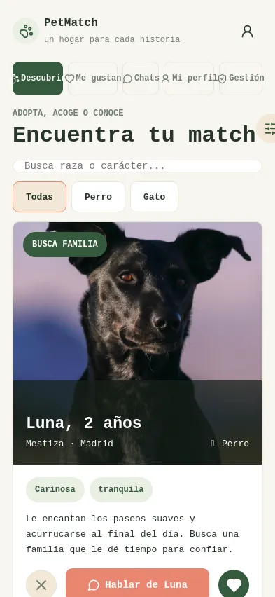 PetMatch Adopt App