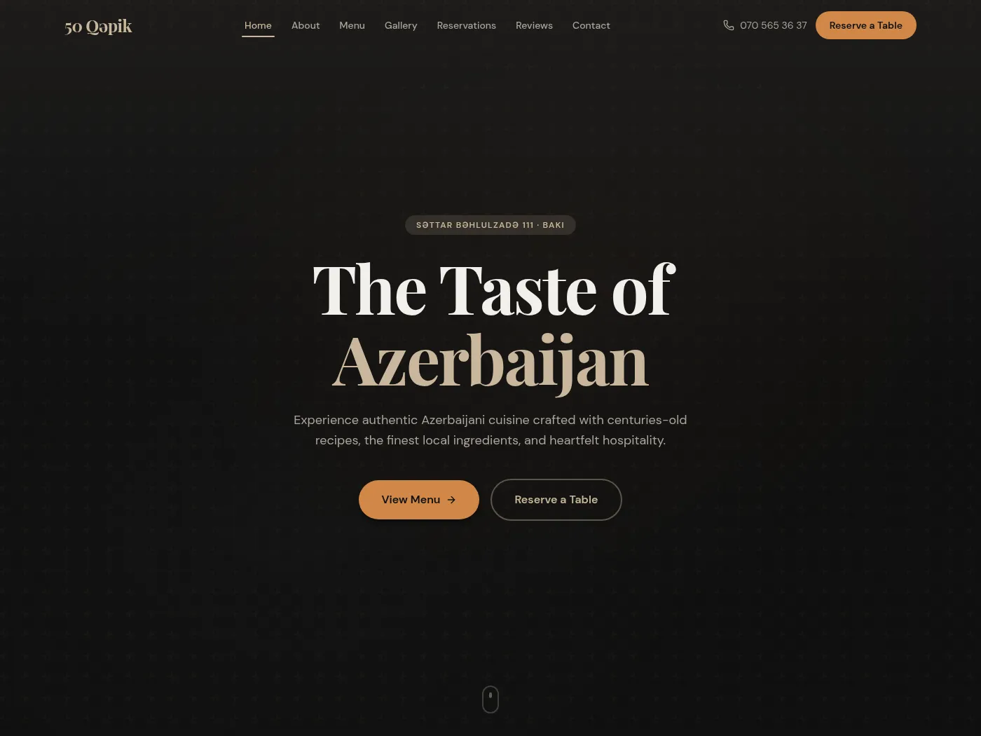 50 Qəpik Restoran Web