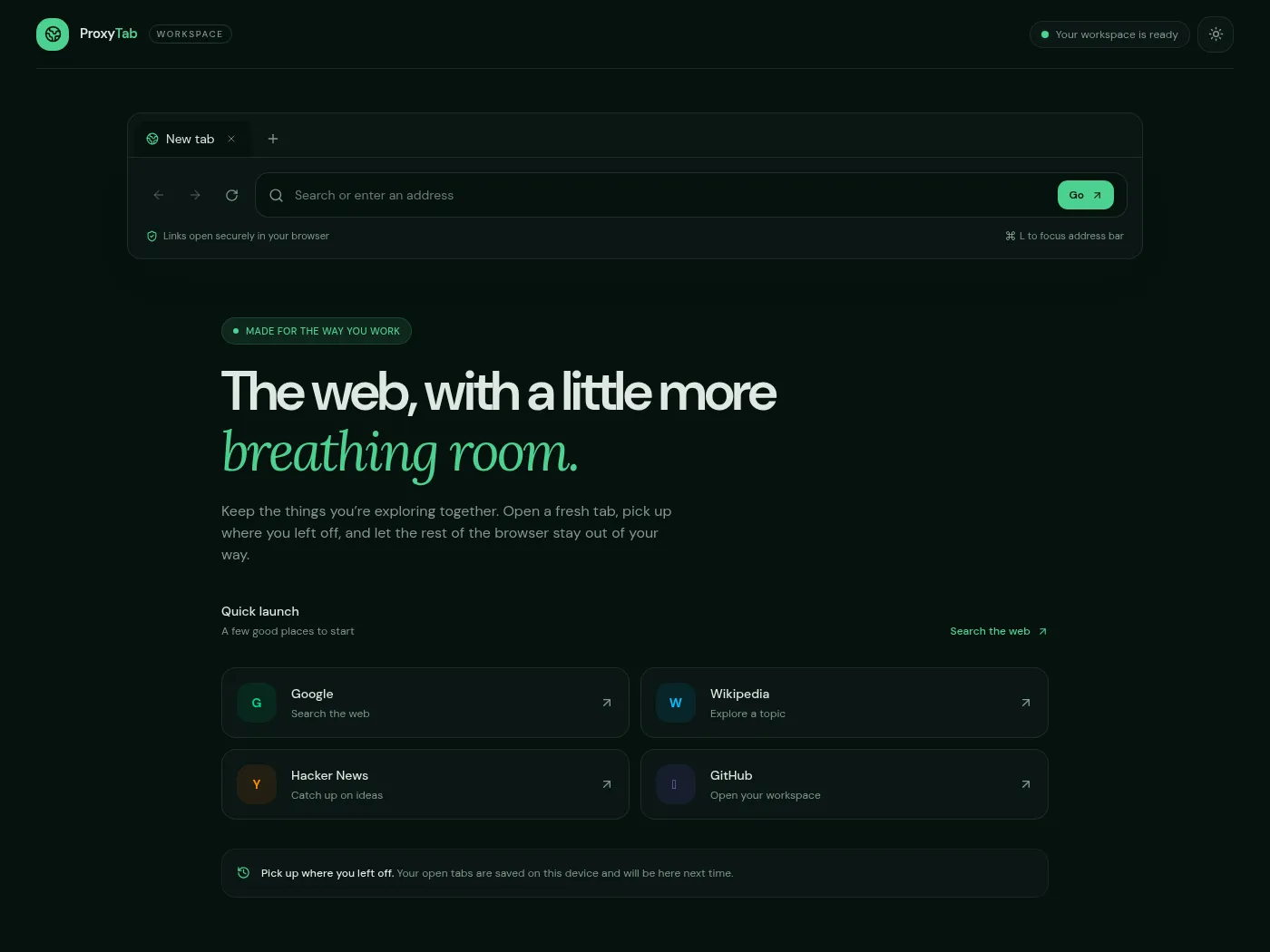 ProxyTab Browser