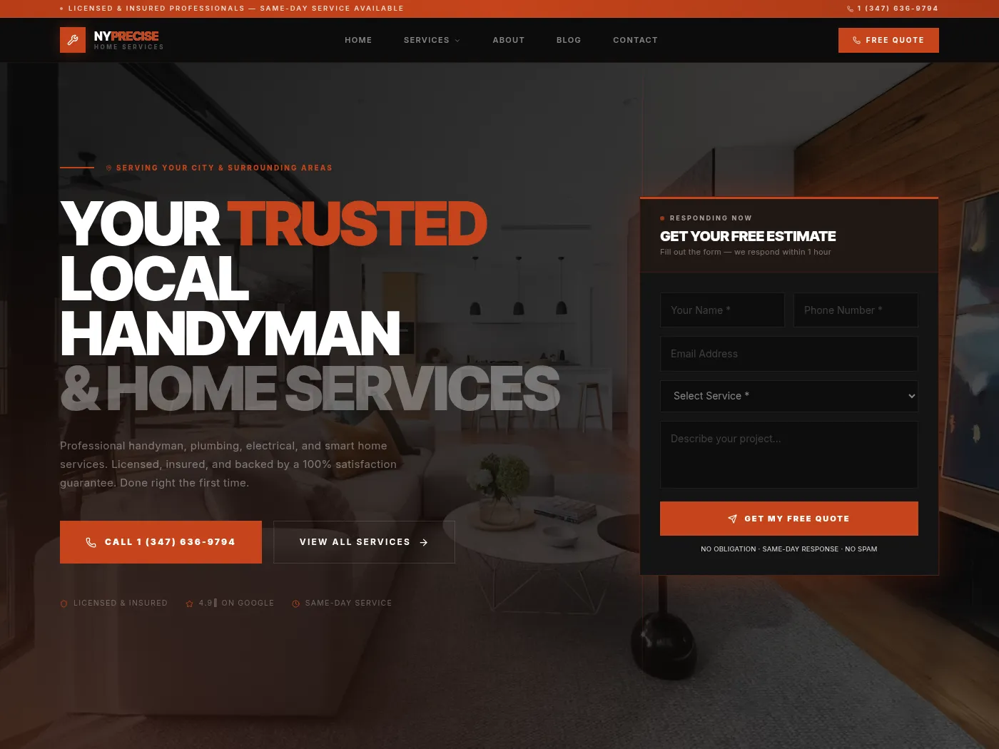 Handyman Pro Webflow Clone