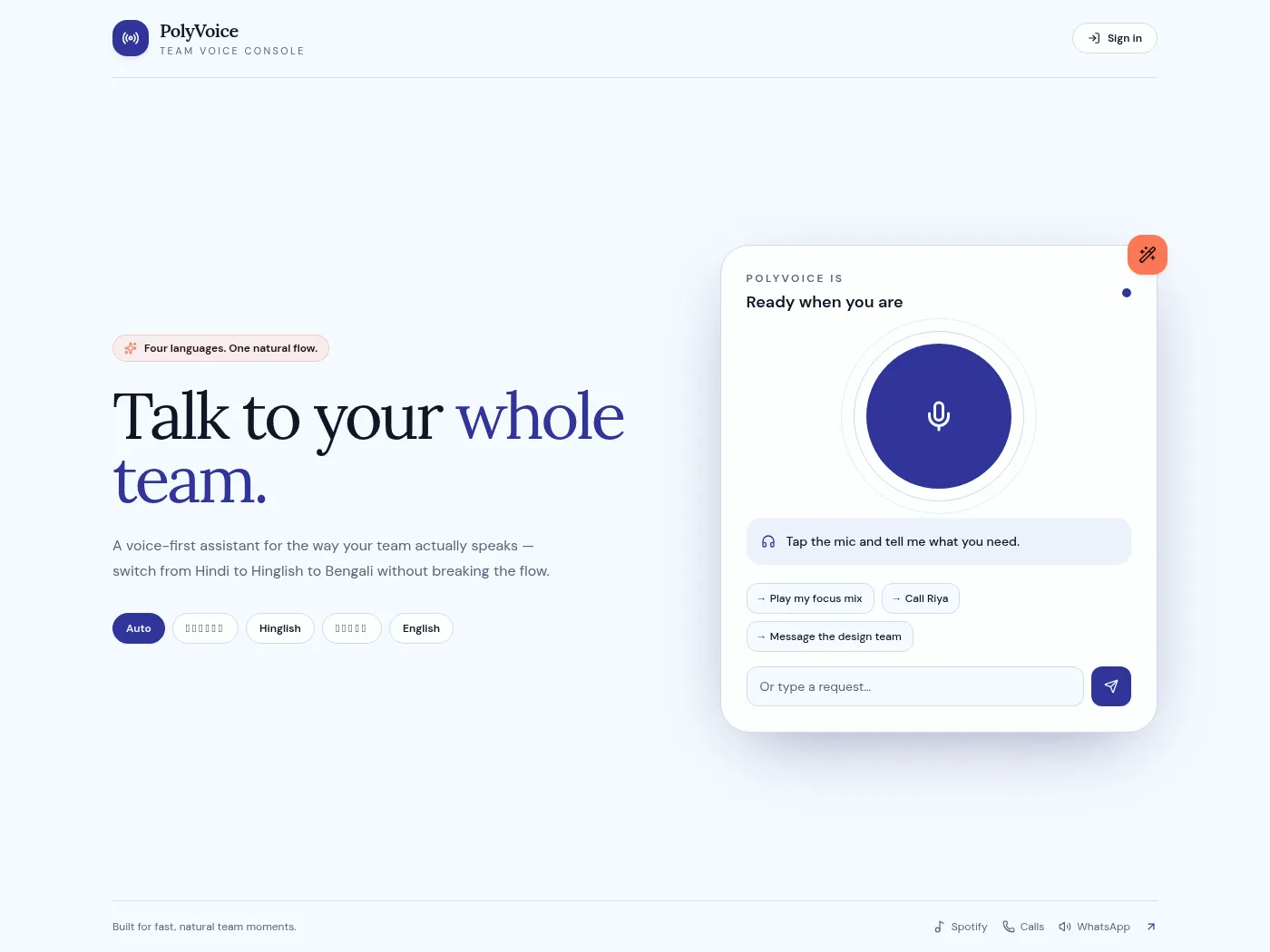 PolyVoice Assistant
