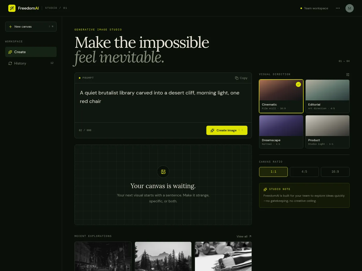 FreedomAI Image Generator