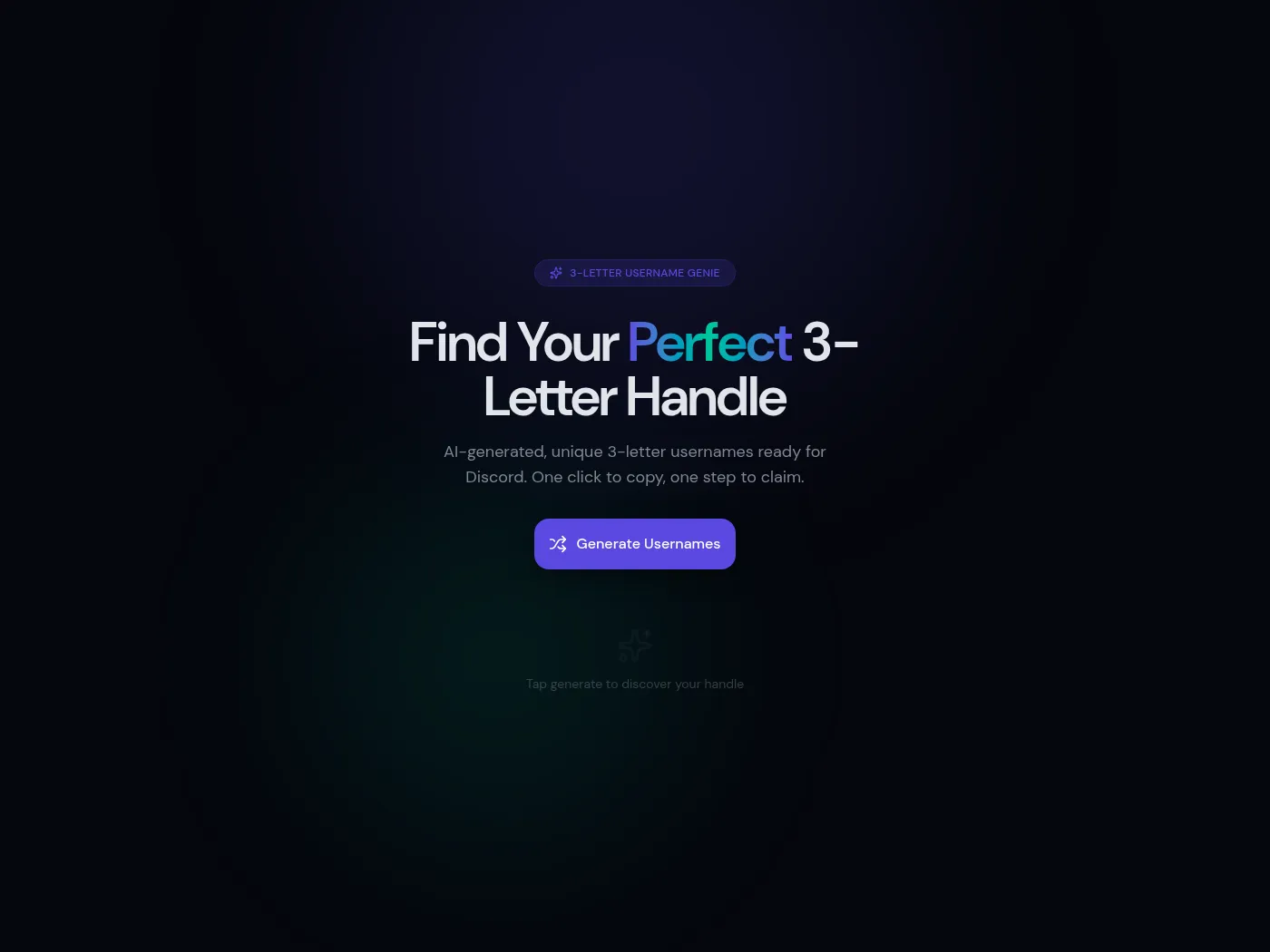 Discord 3-Letter Username Genie