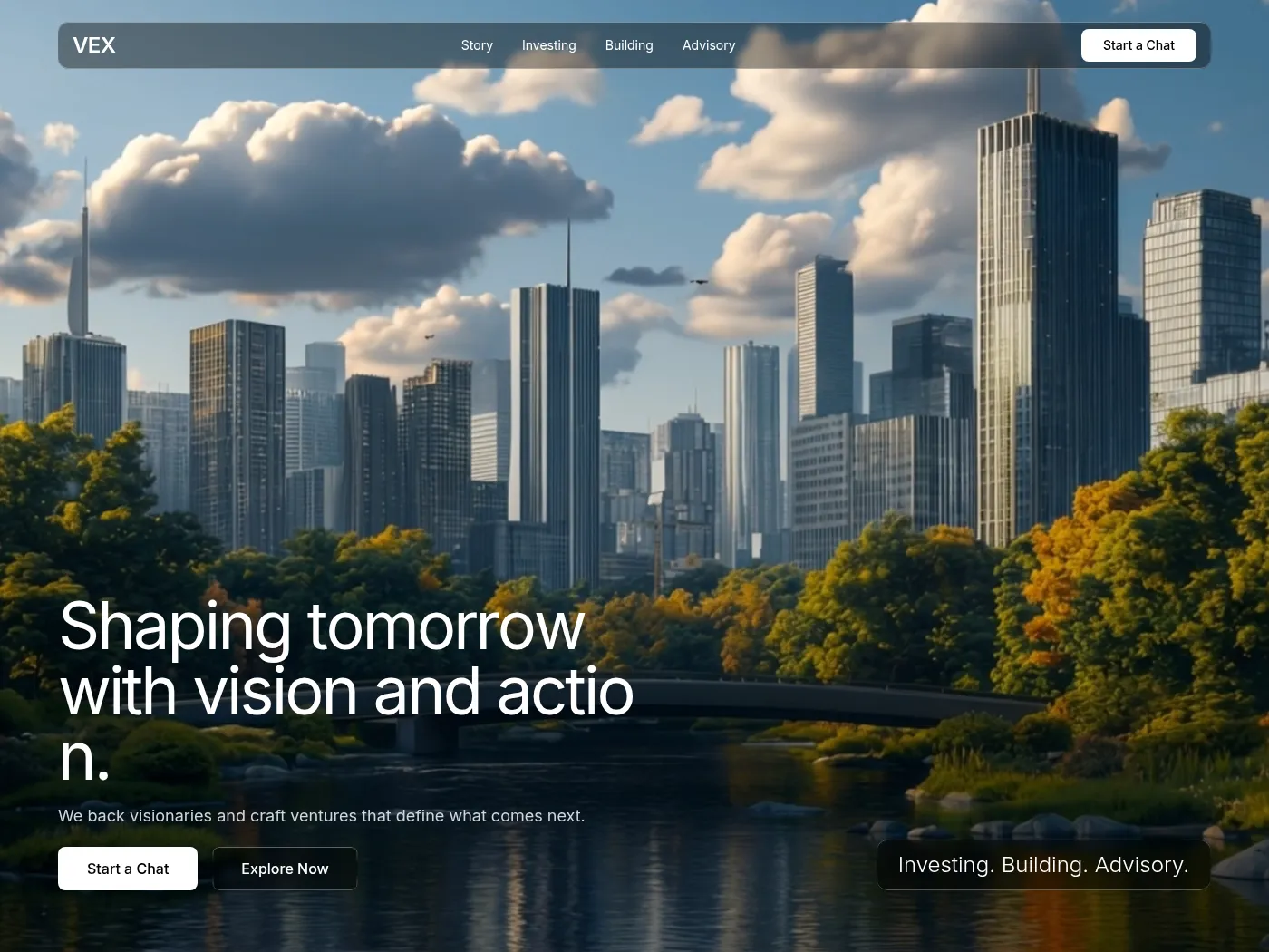 VEX Video Hero Website