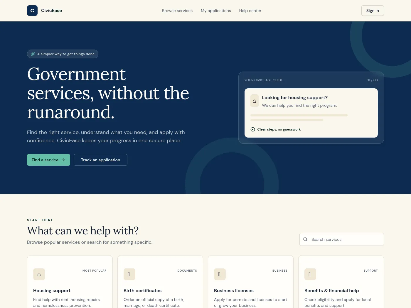 CivicEase Portal