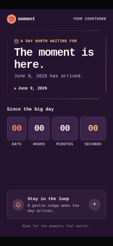Date Countdown Mobile