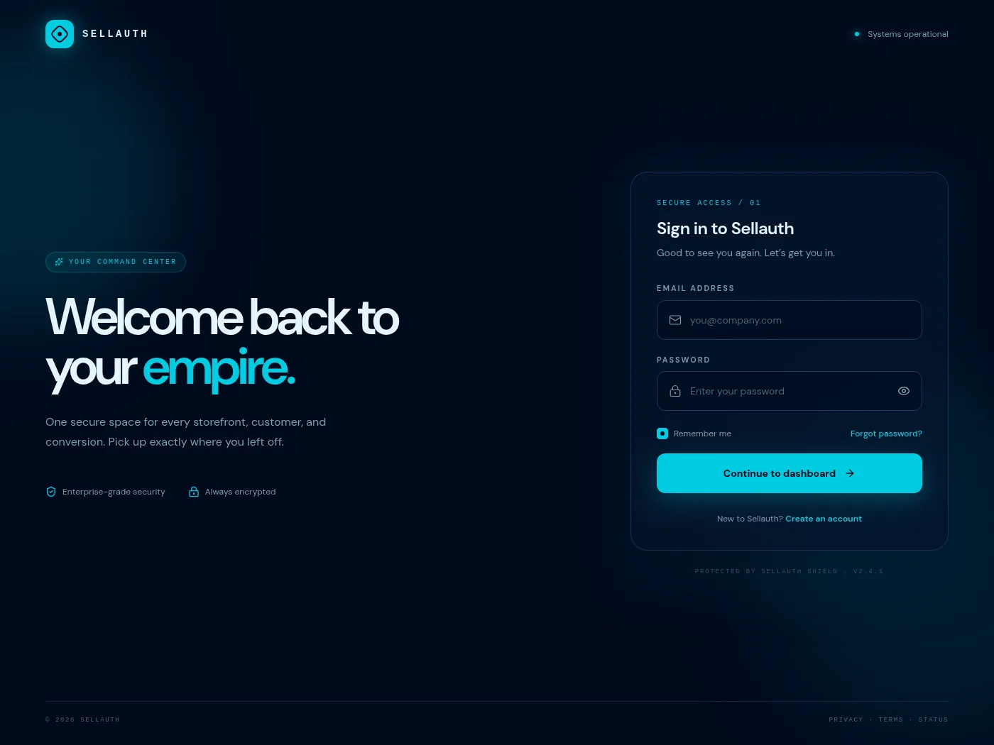 Sellauth Navy Portal