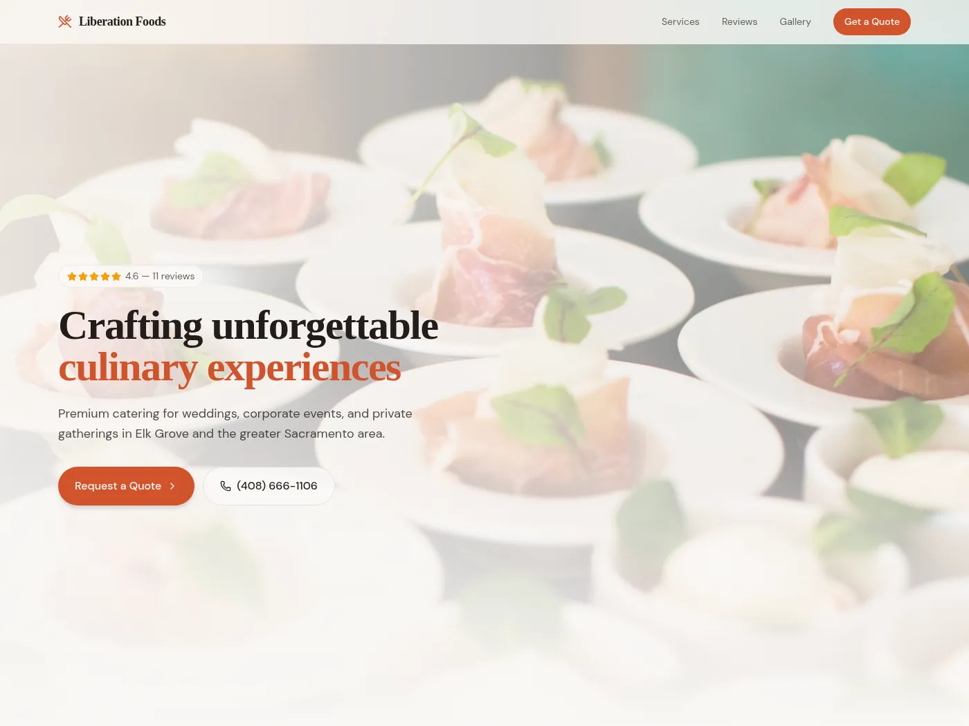 Liberation Foods Website