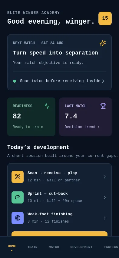 Elite Winger AI Academy