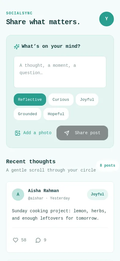 SocialSync Mobile