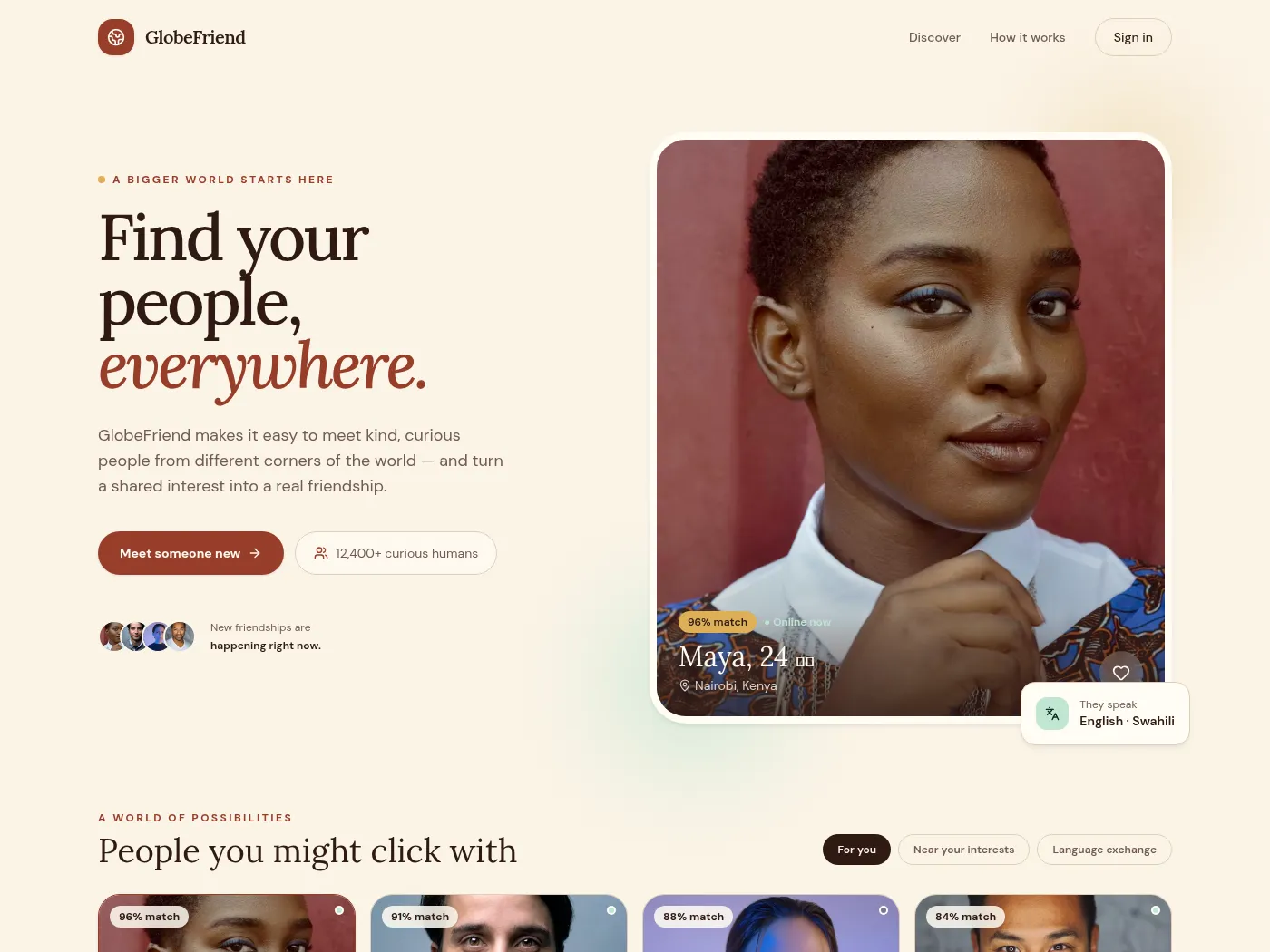 GlobeFriend Connect