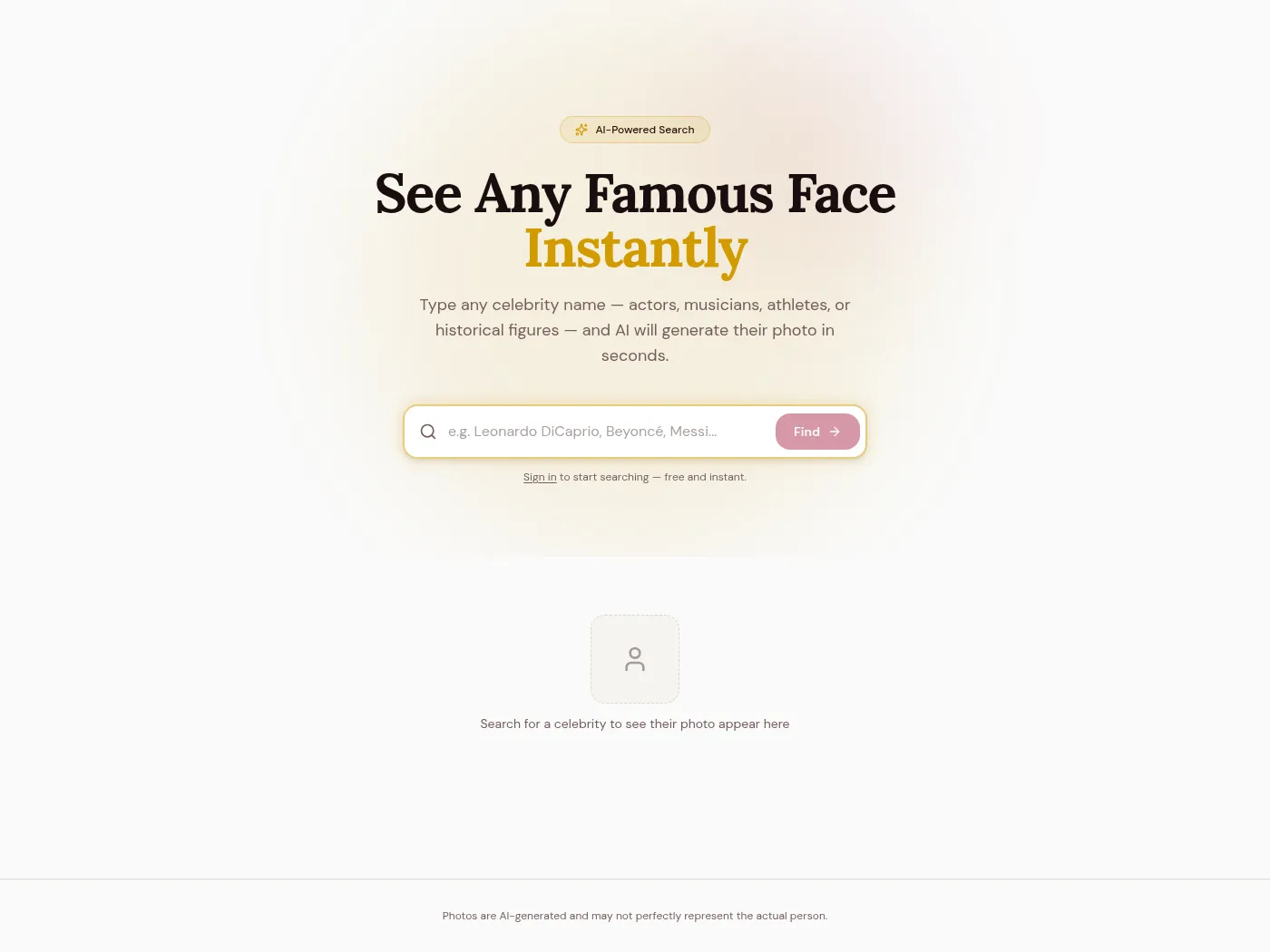Famous Face Finder