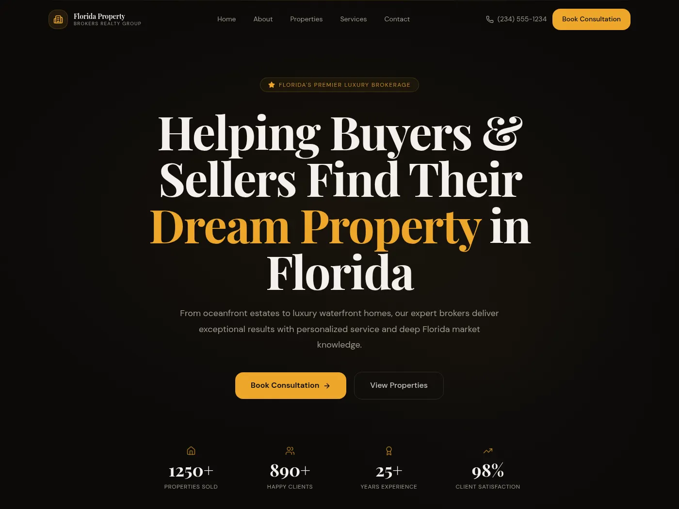 Florida Luxe Realty Website