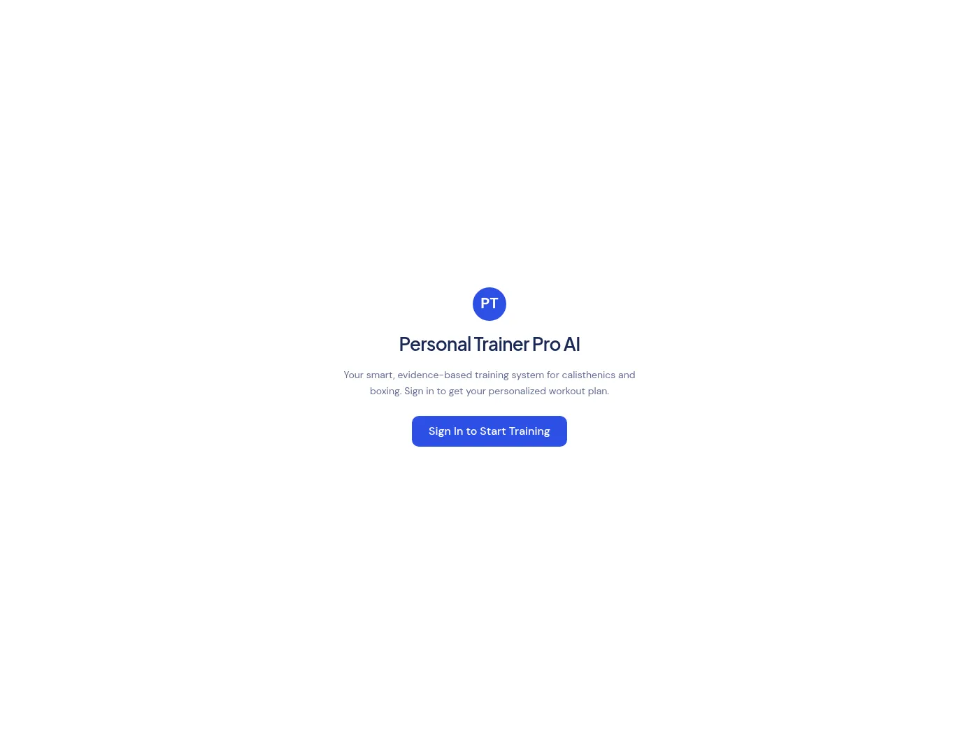 Personal Trainer Pro AI