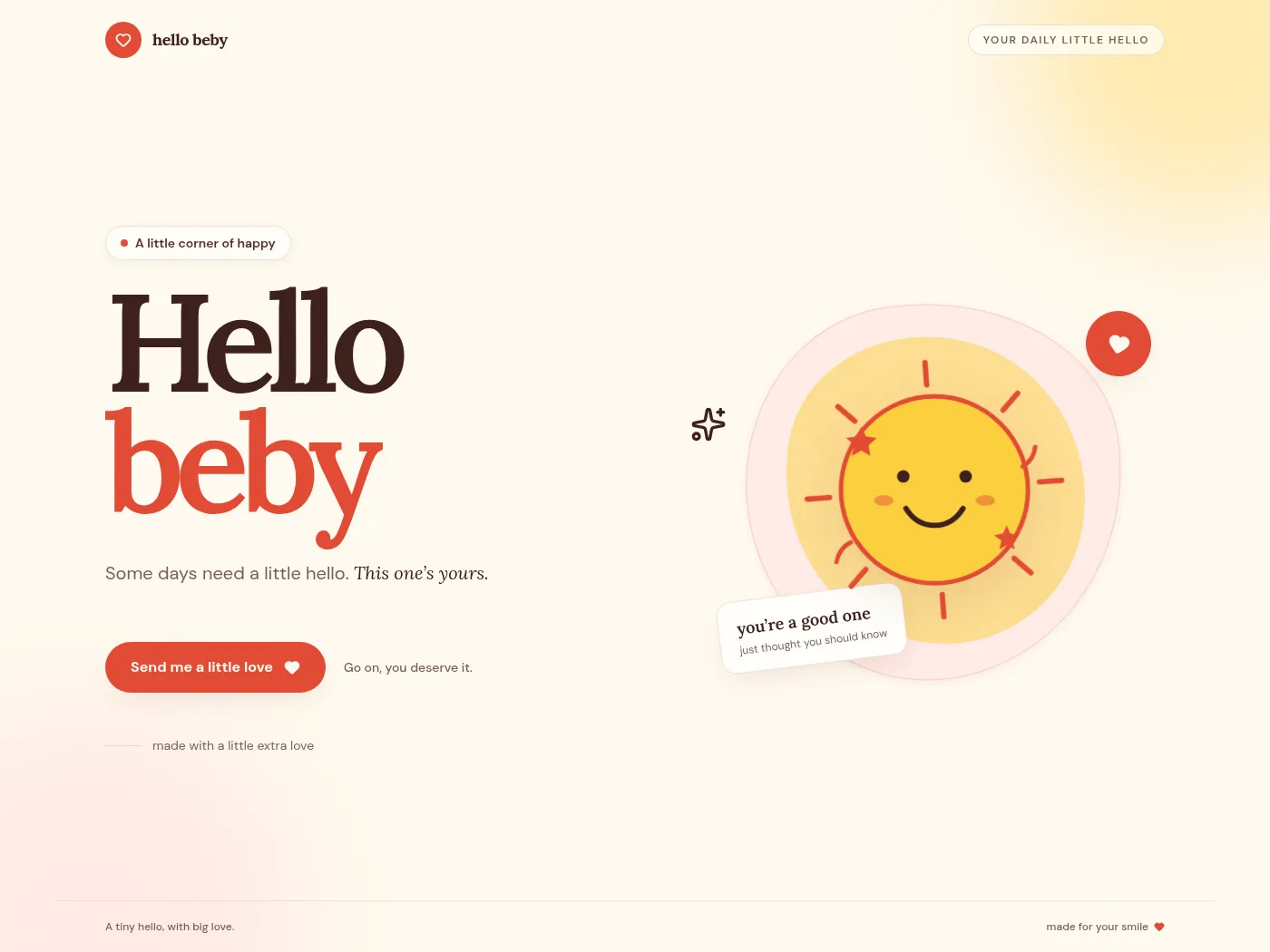 Hello Beby Greeting Site