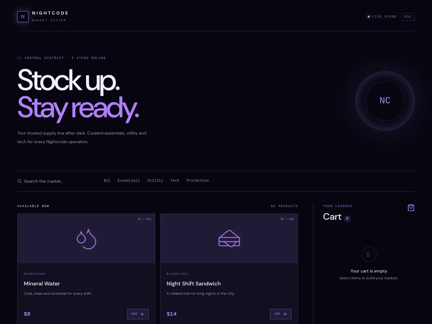 Nightcode Shop System