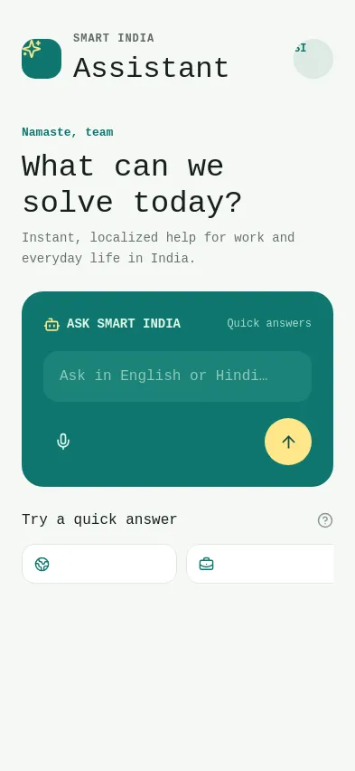 Smart India Assistant