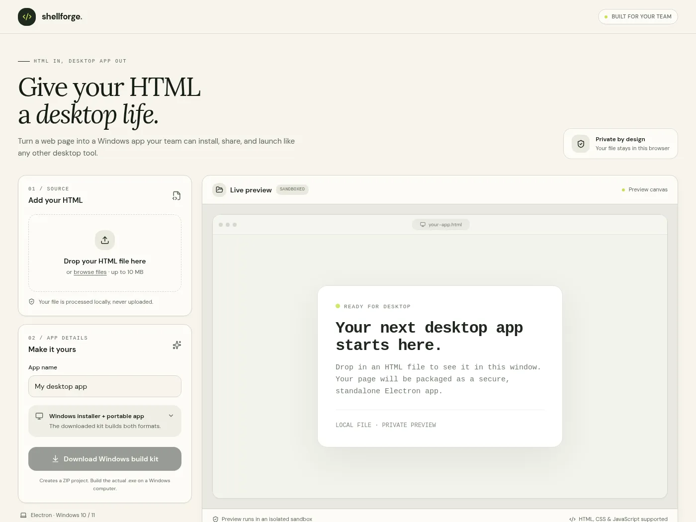 HTML to EXE Converter