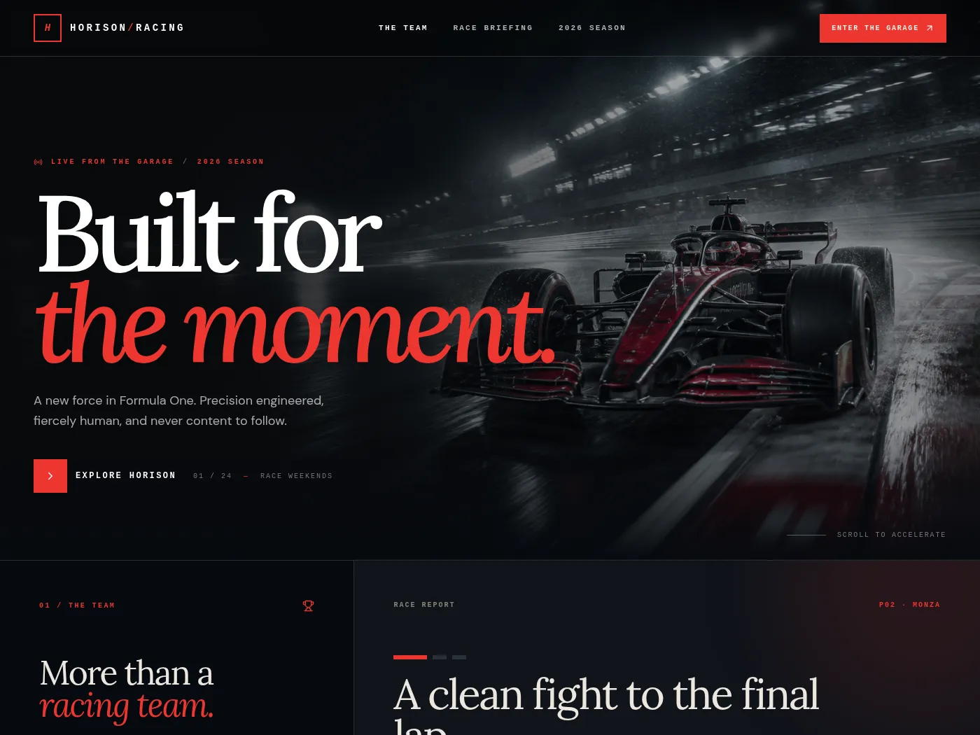 Horison Racing F1 Hub