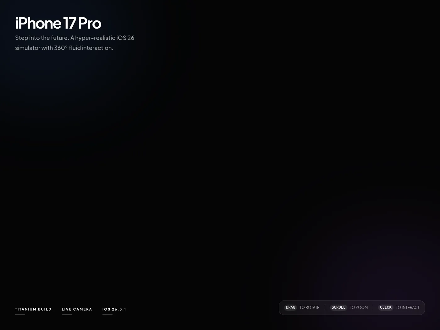 iPhone 17 Pro Simulator