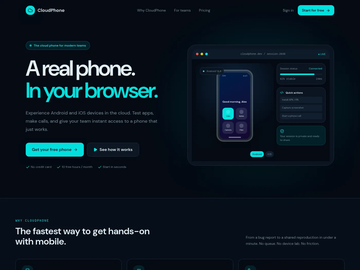 CloudPhone Playground