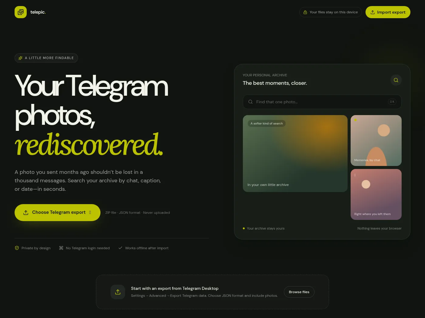 TelePic Finder