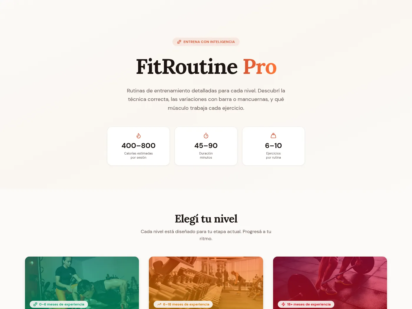 FitRoutine Pro
