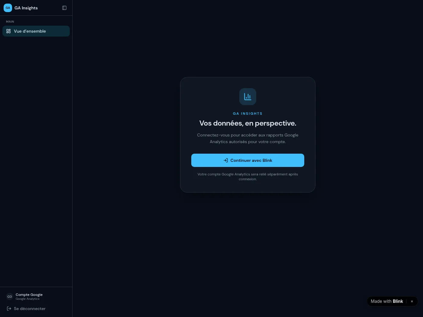 GA Insights Dashboard