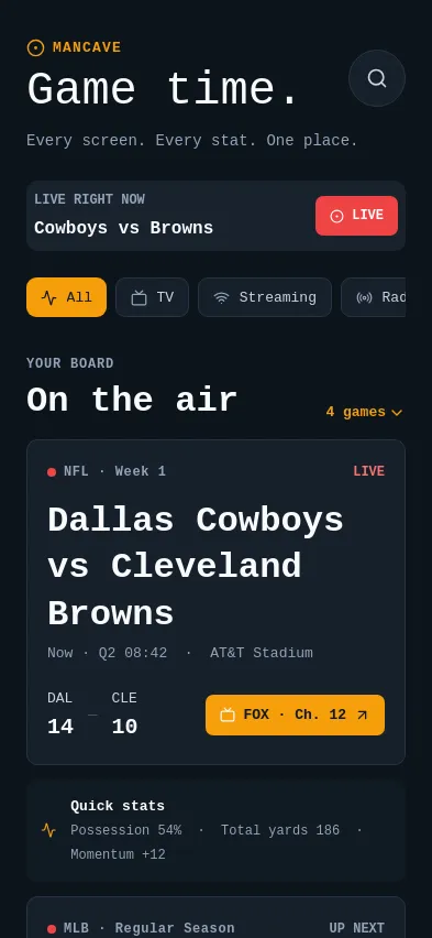 ManCave Sports Hub