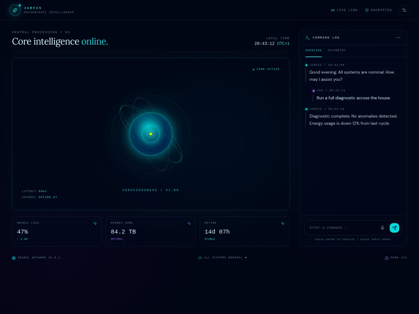 Jarvis Holo Visualizer
