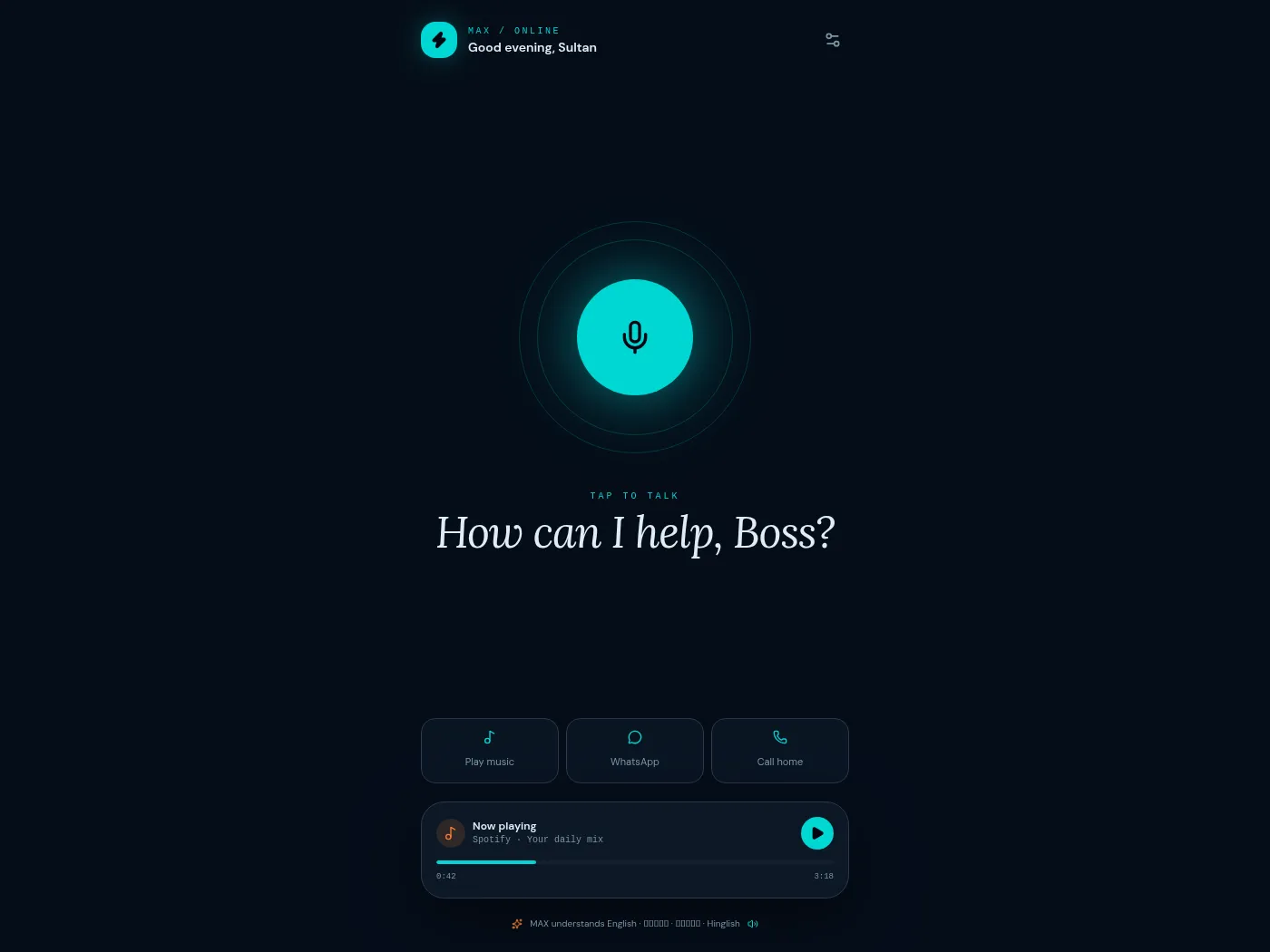 MAX AI Voice Assistant