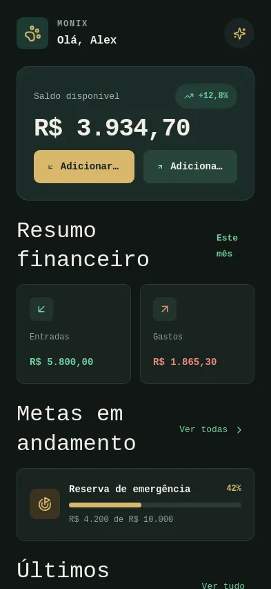 Monix Finance Tracker