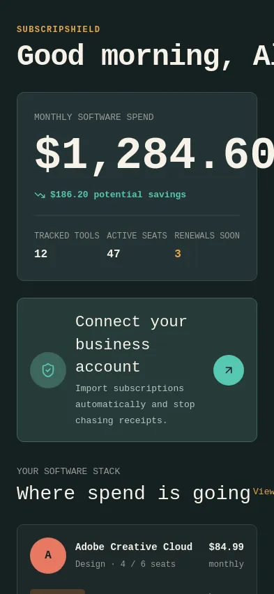 SubscripShield Mobile