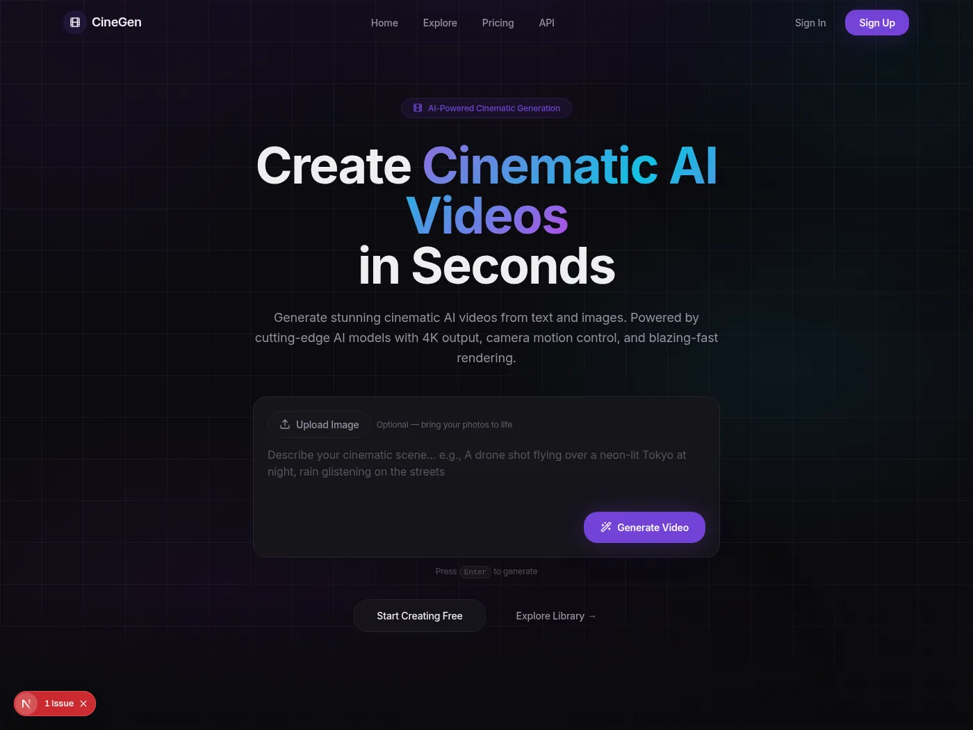 CineGen AI Studio