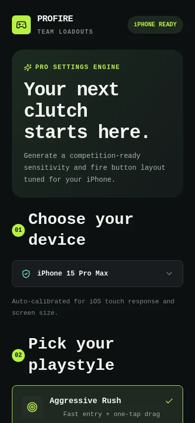 ProFire Layout Generator
