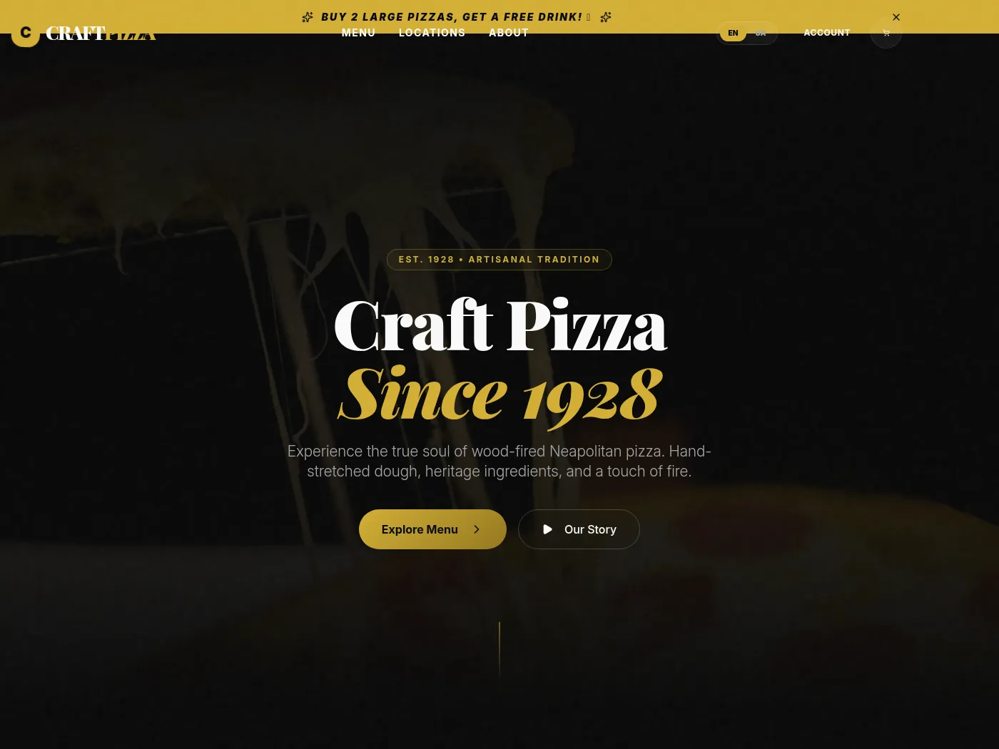 Craft Pizza Experience